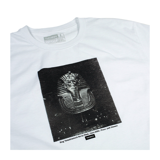 Theories - King Tut Tee - White – Hemley Skateboarding